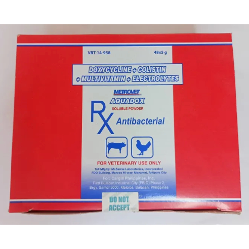 Aquadox (1 Box/ 48 Sachets x 5g) - For Animal Use | Shopee Philippines