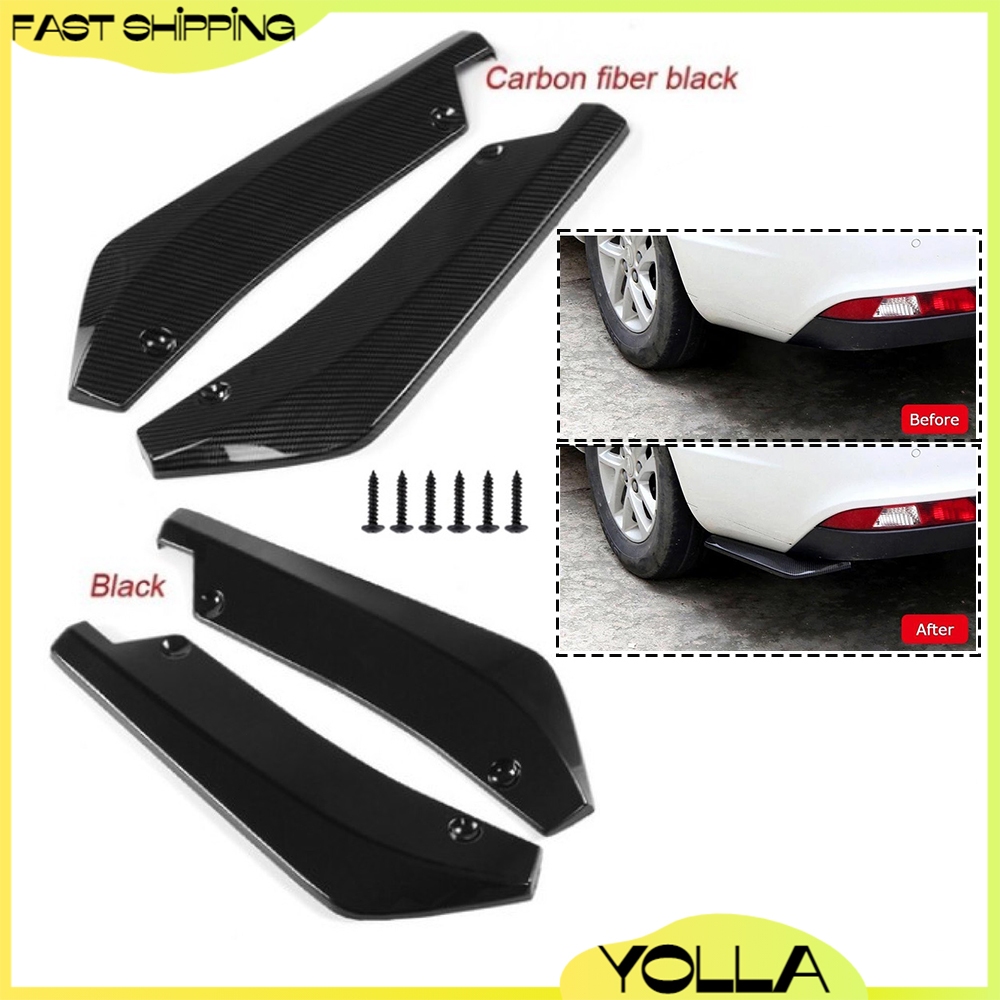 1 Pair Universal Car Rear Bumper Lip Auto Rear Bumper Diffuser Car ...