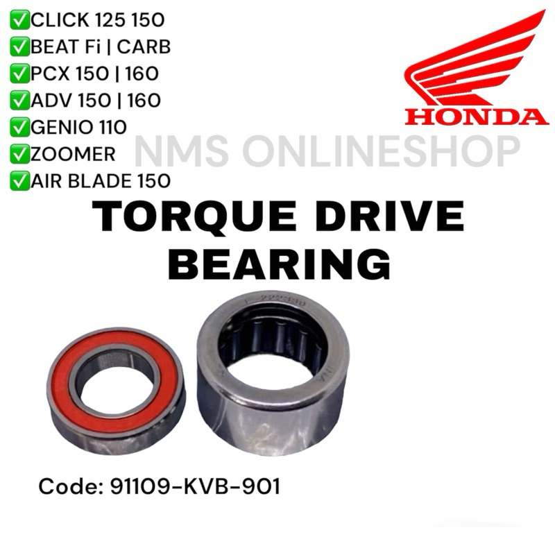 TORQUE DRIVE BEARING HONDA CLICK 125 150 BEAT Fi | PCX 150 | ADV 150 ...