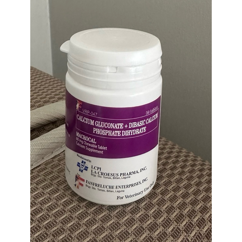 Macrocal CALCIUM Tablet for Pets 50 Tabs BUY 1 TAKE 1 (1/2025 EXP ...