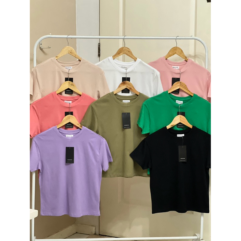Reserved Basic Cotton T-Shirt | Shopee Philippines