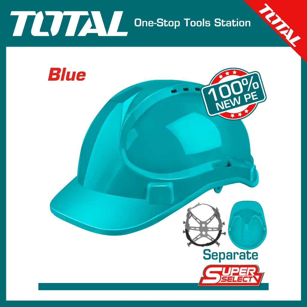 TOTAL Tool Safety Helmet Construction site breathable work helmet ...
