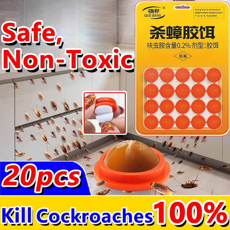 Cockroach Killer 20pcs Cockroach trap 100% Effective Safe&Non-toxic ...
