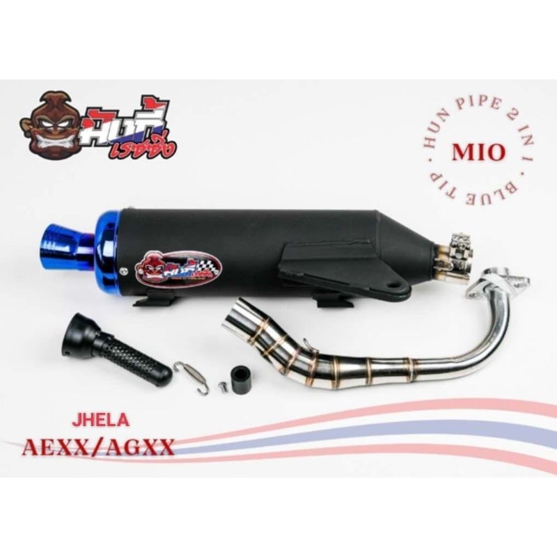 HUN PIPE 2IN1 BLUE TIP FOR YAMAHA MIO | Shopee Philippines
