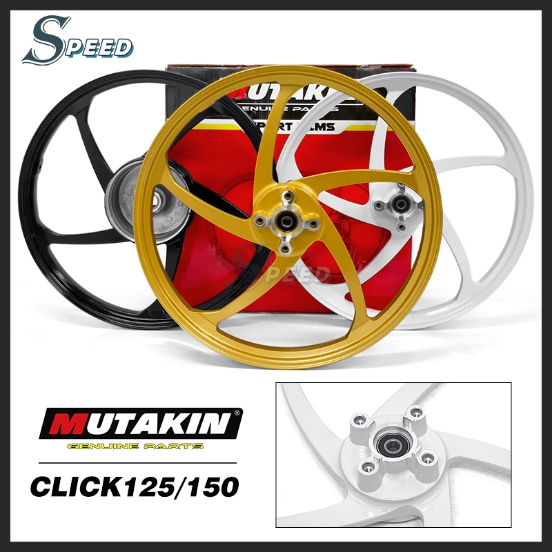 MUTAKIN Mags Curved 5 Spoke Click 125/Click 150 V1 V2 V3 Front and Rear ...