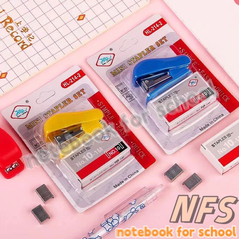 NFS Mini Stapler Set no:10 Office Set Portable Convenient Stapler ...