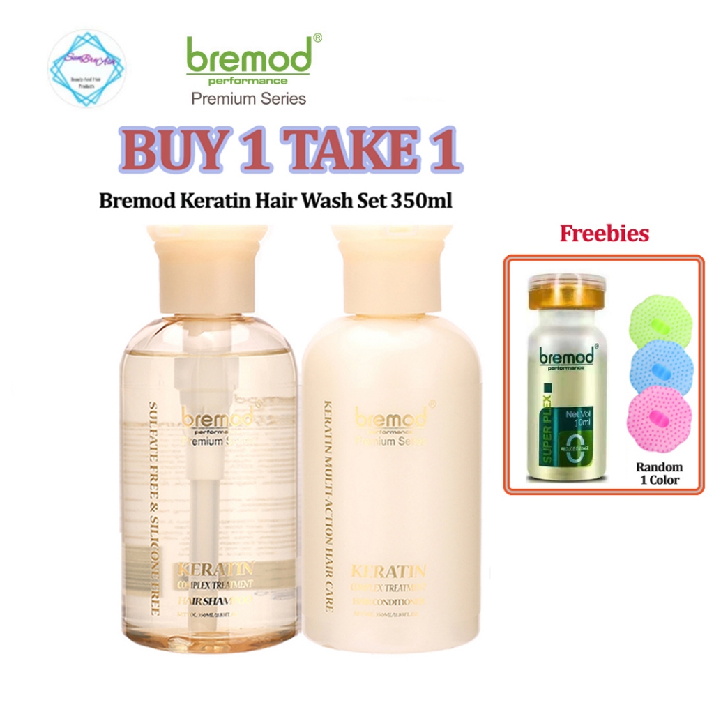 Bremod PREMIUM Series Shampoo Conditioner 350ML Keratin Treatment Perm ...