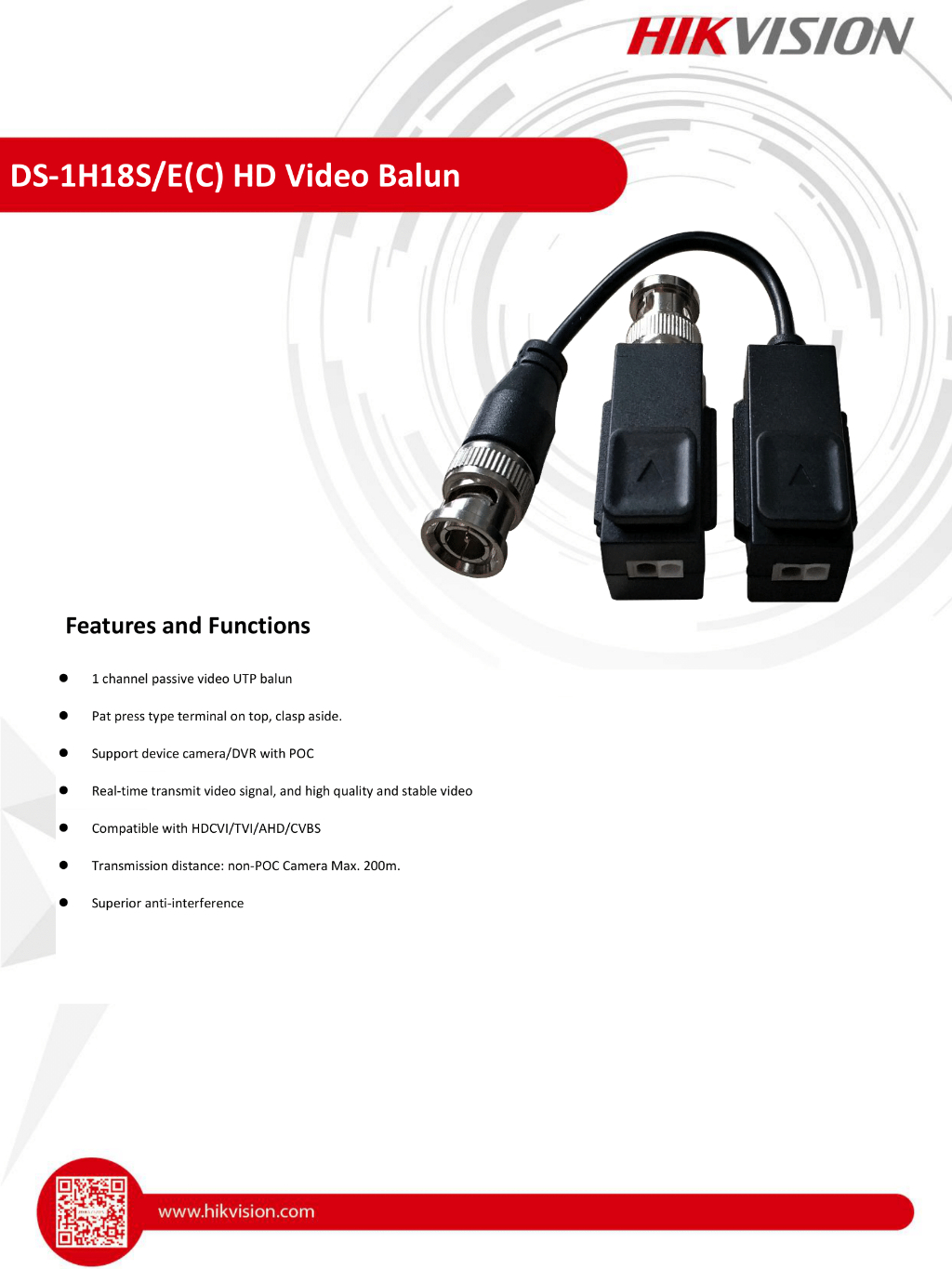 Hikvision 8MP Video Balun | Shopee Philippines