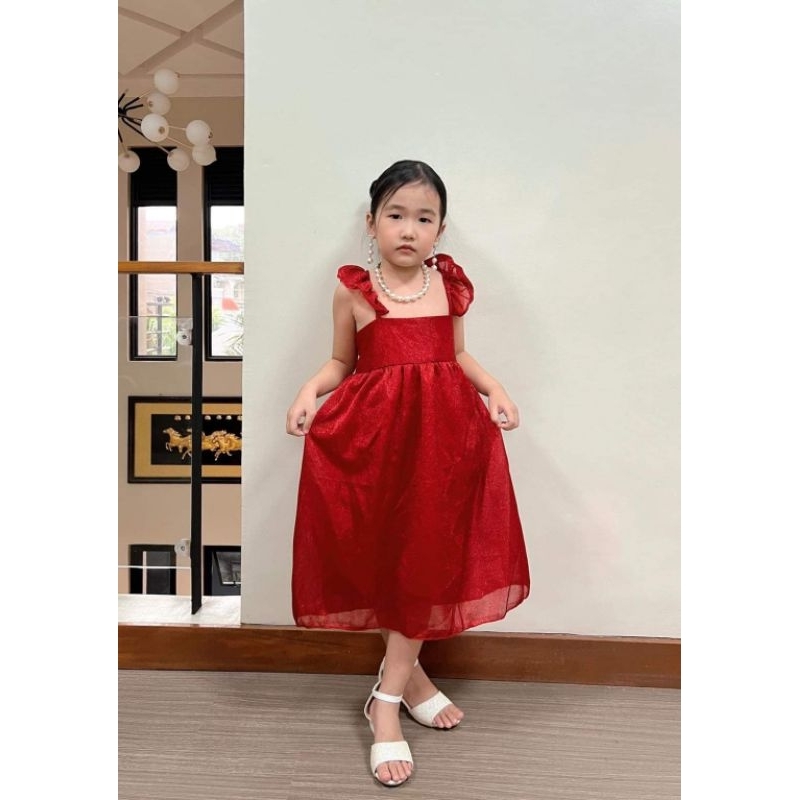 Little Vella CrissCross Back Tulle Dress ( 1-10 Years Old) | Shopee ...