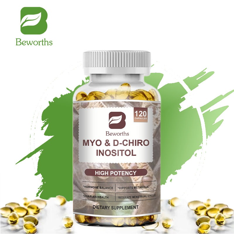 BEWORTHS Myo & D-Chiro Inositol Capsules Ideal 40:1 Ratio Myo Inositol ...