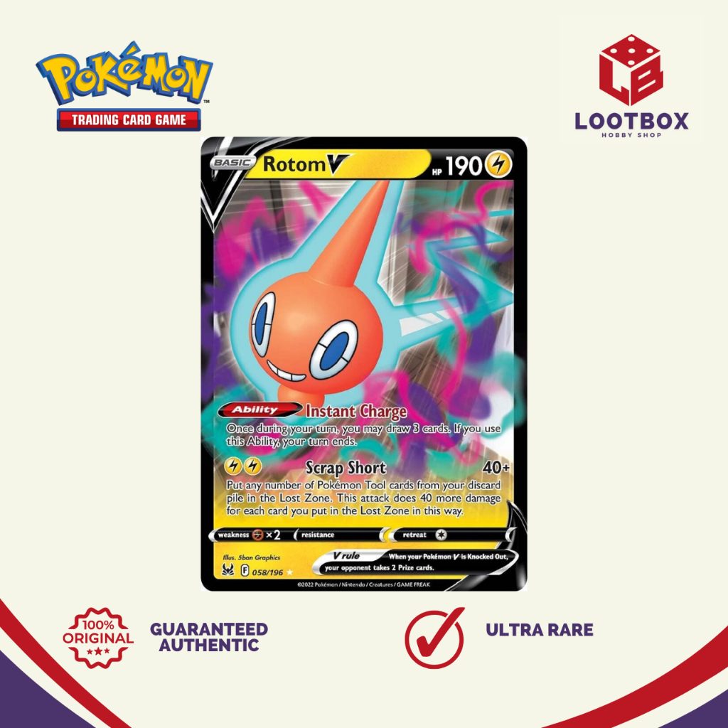 Pokemon Card Game: Rotom V (Ultra Rare) - Lost Origin | Shopee Philippines