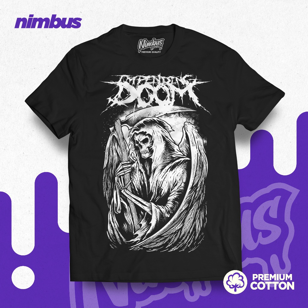 Music Band | Impending Doom v2 | Halftone Print | Metal Shirt | Premium ...
