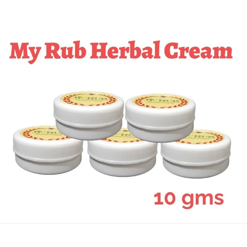 My Rub Herbal Cream 10 g. 5 jars | Shopee Philippines
