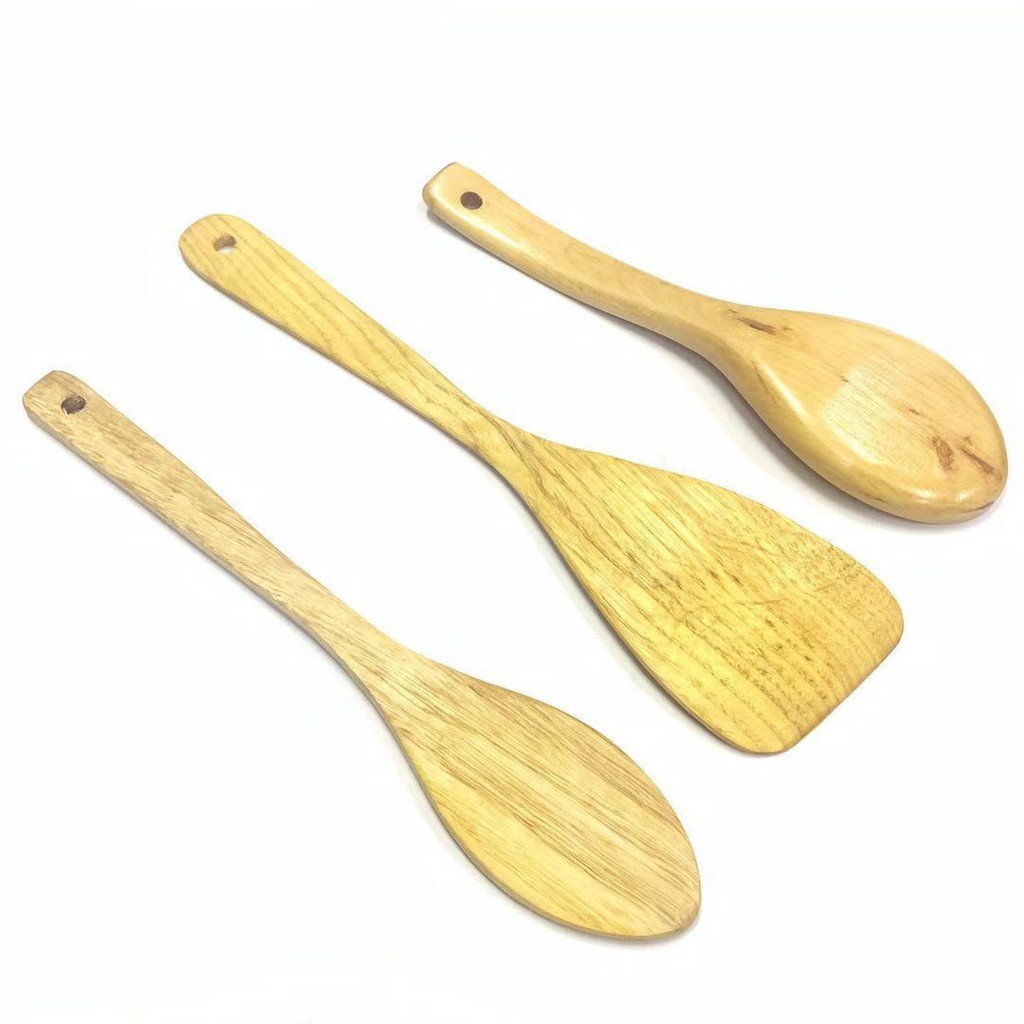Flat bamboo/Wooden Rice Paddle Spatula/laddle Natural bamboo/Wood ...