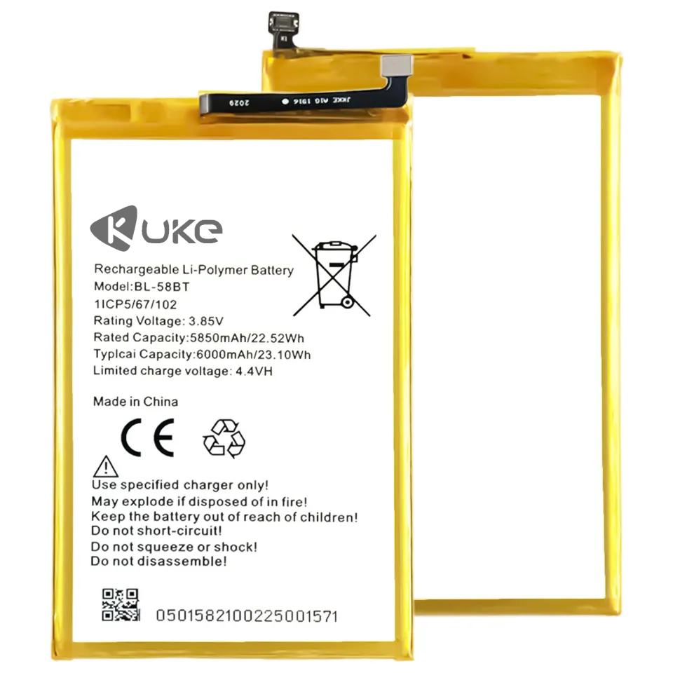 6000mah BL-58BT Battery For Tecno Pouvoir 4 LC7 Tecno Pouvoir 4 Pro ...