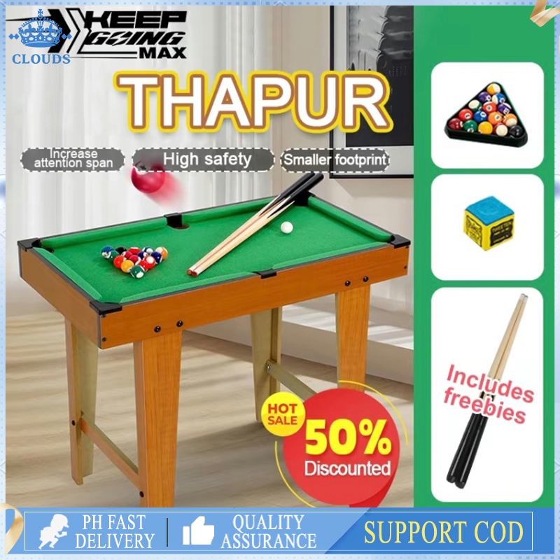 Mini Billiard Table For Kids Tall Feet Pool Table 27X14 Inches Junior ...