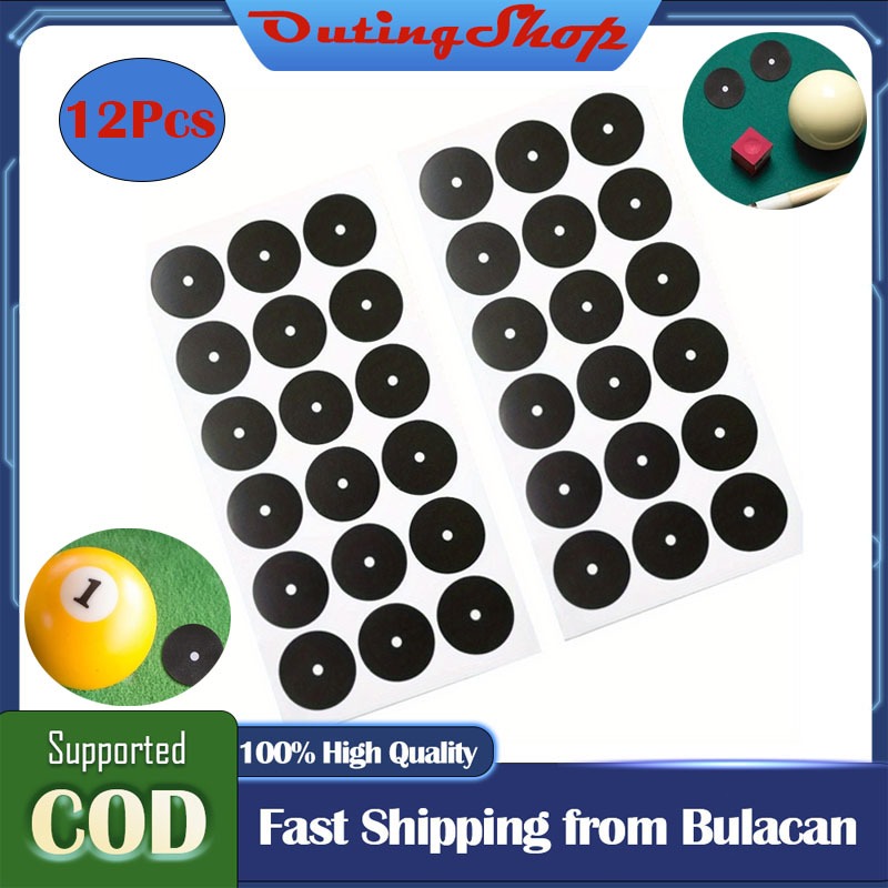 12Pcs Billiard Point Sticker Billiard Table Marker Spots Billiard Spot ...