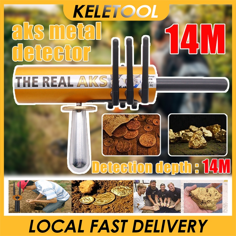 AKS waterproof Metal Detector Handheld High Sensitivity Underground ...