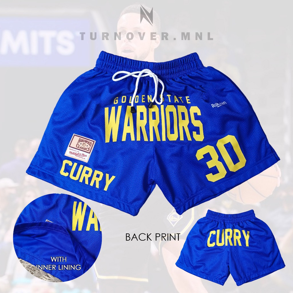 Turnover MNL | GSW Curry 30 Mesh Short front back print | Shopee ...