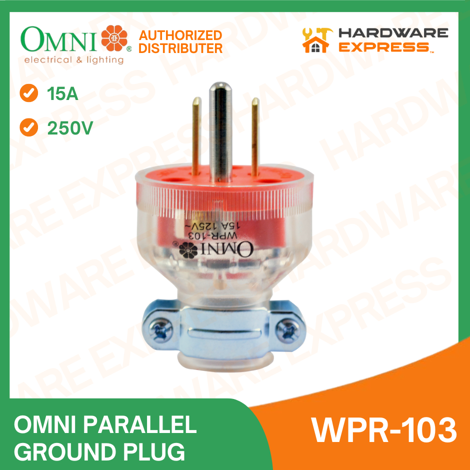 OMNI WPR-103 Electric Parallel Ground Plug 15A 250V | Shopee Philippines