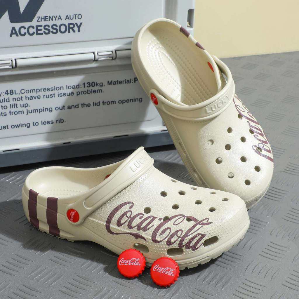 New Trend Vintage Coca Cola Inspired Designed Rubber Flat Slippers For ...