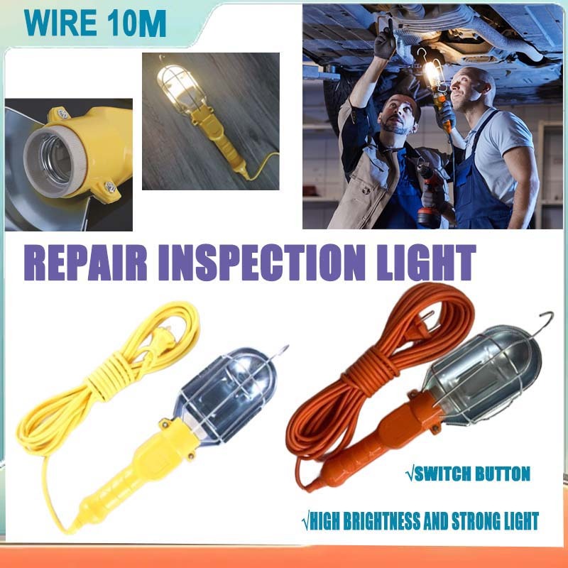 Portable Inspection Work Lamp Handle Emergency Light With Hook Trouble ...
