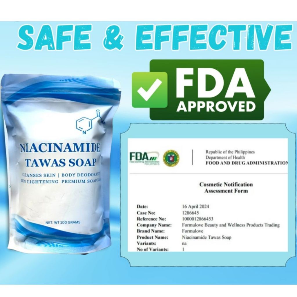 Buy1Take1 Niacinamide Tawas Soap Brightening & Odor Control 100g with FREE Mesh Net | Shopee ...
