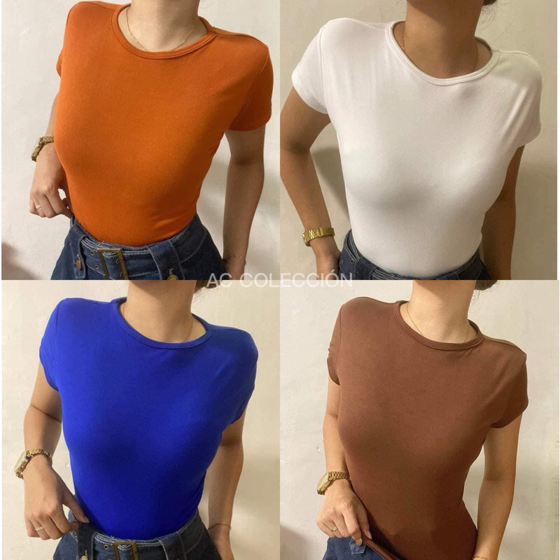 GWEN Double Lining Full Length Body Hugging Tops | Shopee Philippines