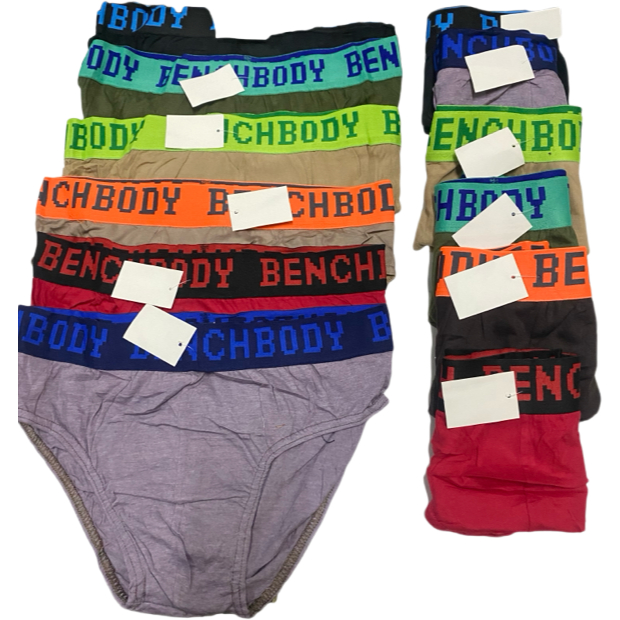 ZR Bench Body COD Underpants Men's Plain brief 6pcs/pack | Shopee ...