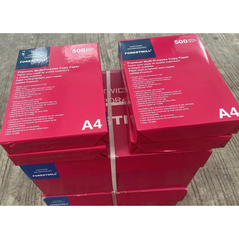 70GSM SUB20 BOND PAPER FORESTMILL/ SMARTIST MAKAPAL MAPUTI A4 sSIZE ...