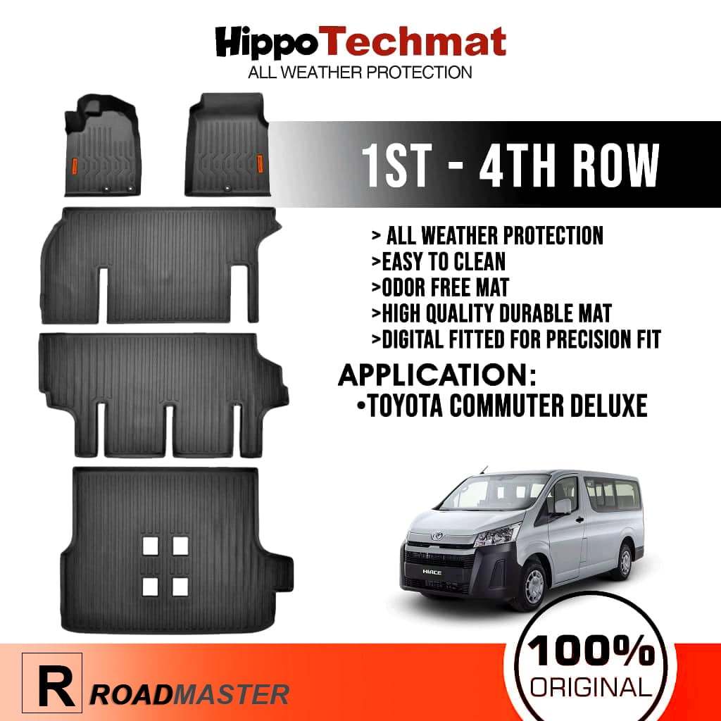 Hi ace Commuter Deluxe 2019-2025 Hippo Techmat Floor Matting For All ...
