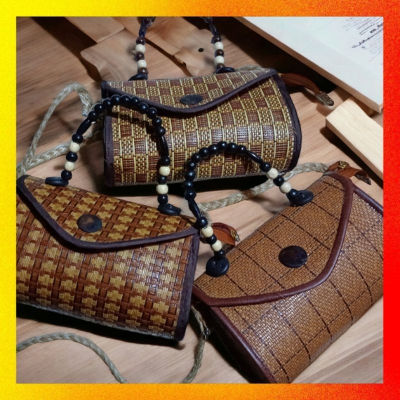 Native Banig Sling Bag | Sling bag with Handle | Shopee Philippines