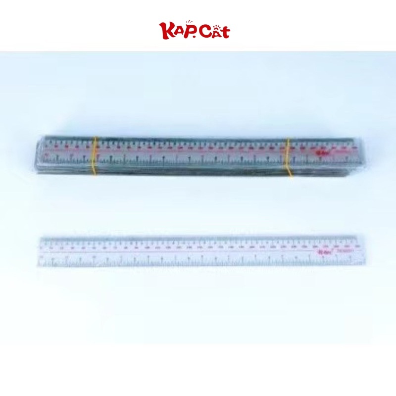 KAP.CAT 1 PCS 30cm TRANSPARENT RULER | Shopee Philippines