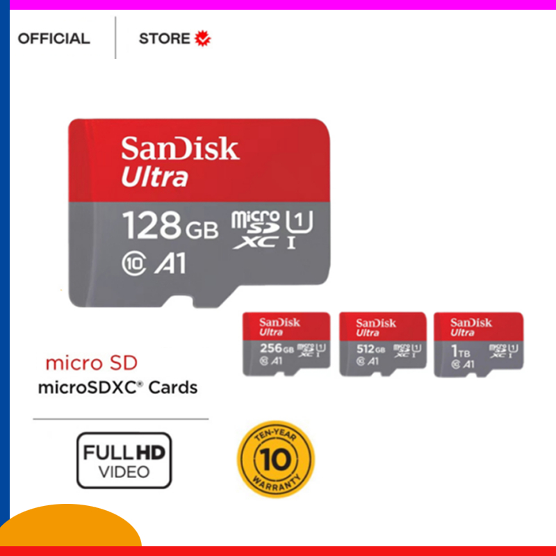 （COD）Sdxc Card Class 10 100% Original 128G 256G 512G 1TB Memory Card ...