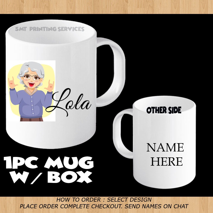 1 PC Personalized mug with BOX Gift for Lola , Grandma on Christmas ...