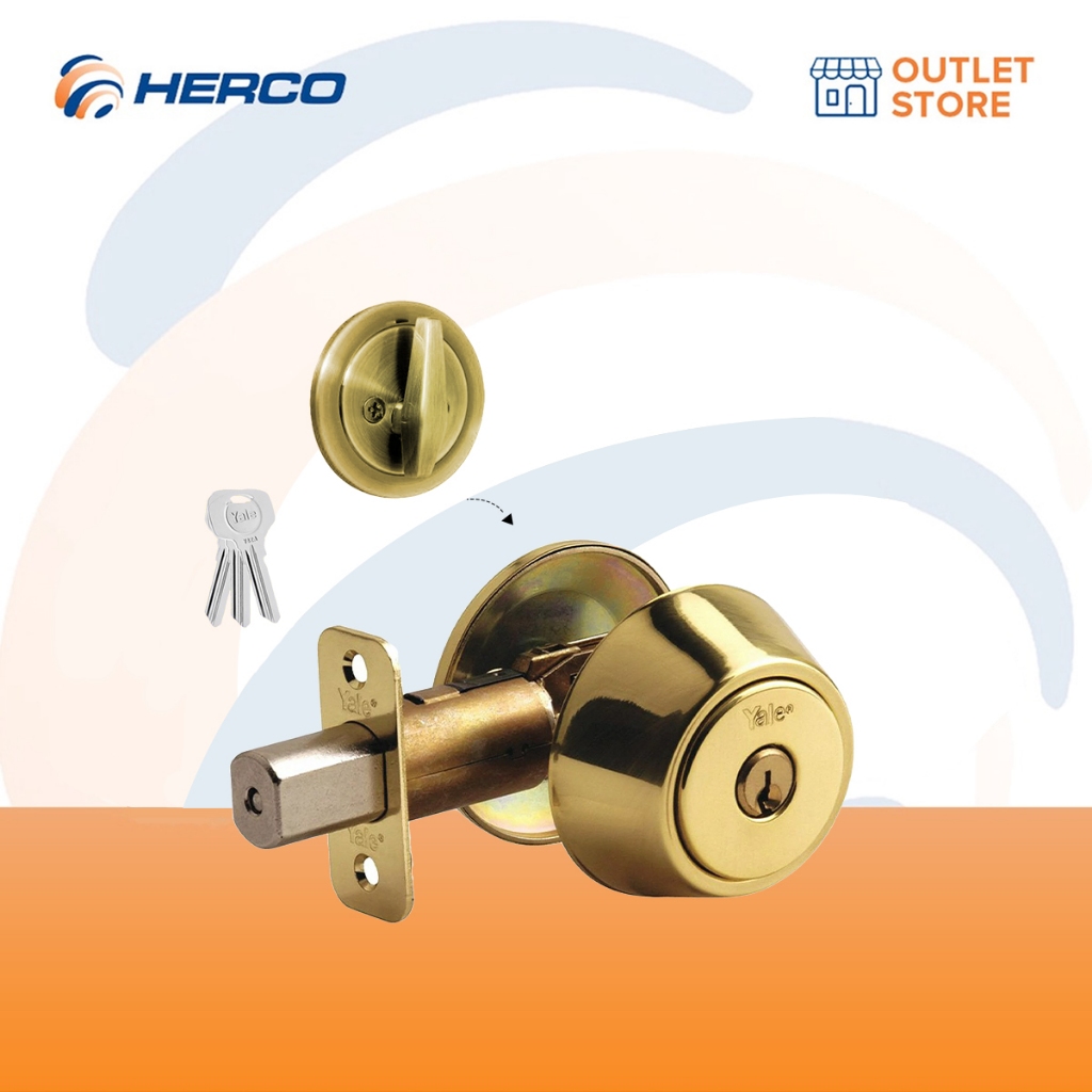 Yale V8011 US3 Deadbolt Single PB INV-NFM (Damage Packaging) | Shopee ...
