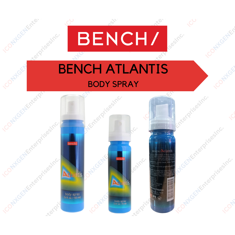 BENCH ATLANTIS BODY SPRAY (100ml or 75ml) | Shopee Philippines