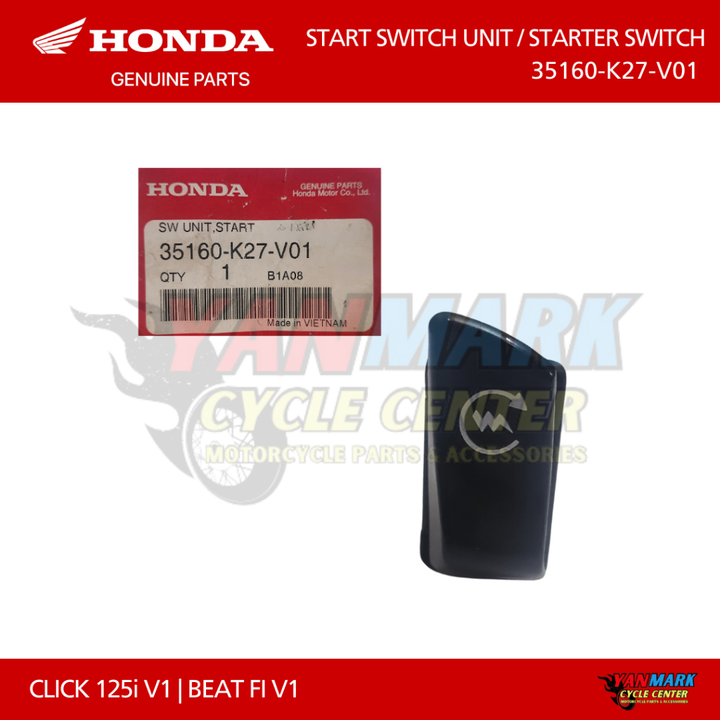 ORIGINAL HONDA - START SWITCH UNIT / STARTER SWITCH - CLICK 125i V1 ...