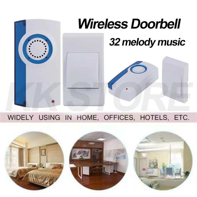 Wireless Remote Control 32 Musical Melodies Door Chime Door Chime Easy ...