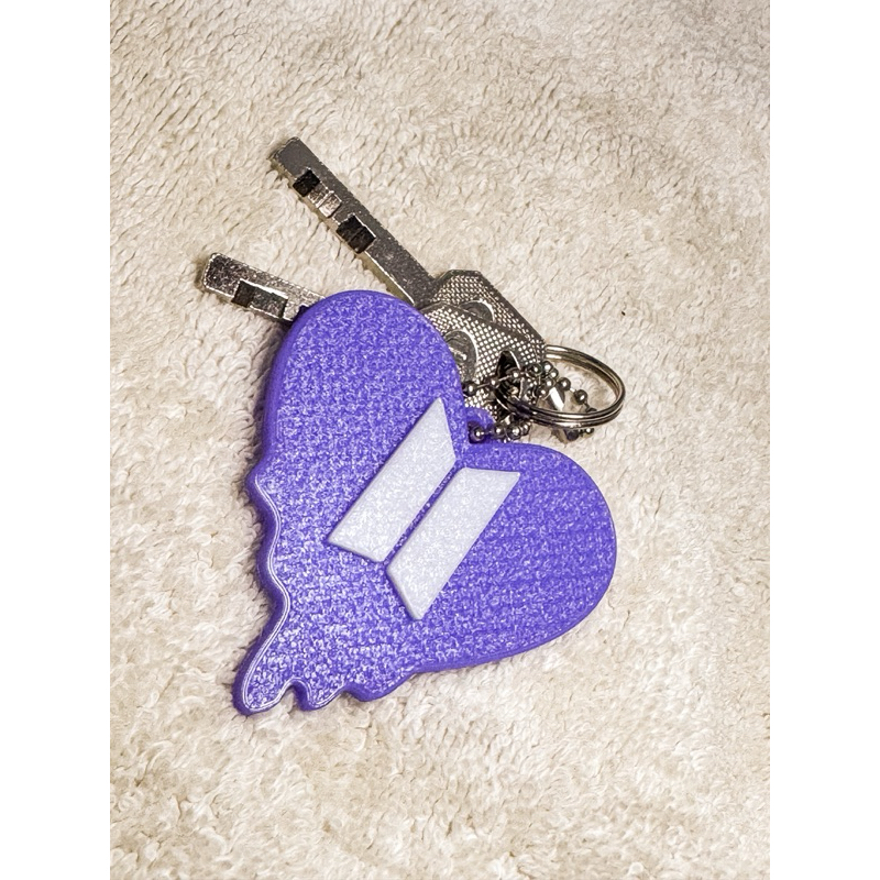 BTS Purple Heart Keychain/Bagtag -Trendy Fashion Accesory | Shopee ...