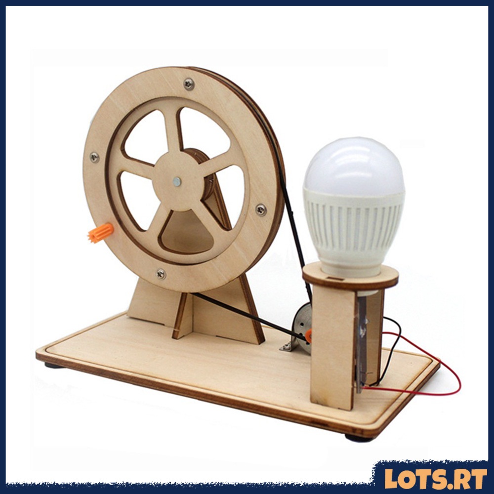 DIY Dynamo Generator Model Wood Assemble Toy For Children School ...