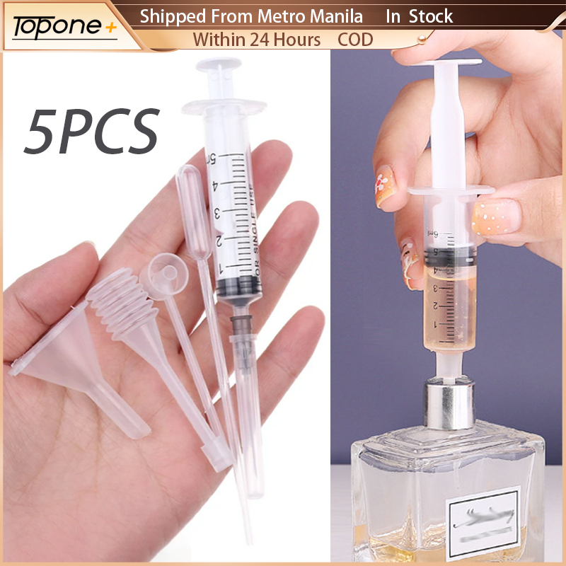 5-piece Perfume Refill Tools Set Perfume Dispenser Funnel Pump ...