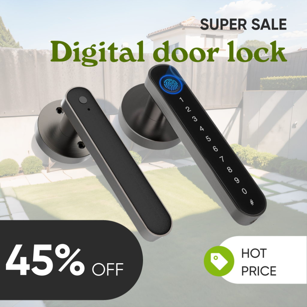 TUYA 4 in 1 Smart Door Lock Fingerprint Lock Electronic Digital ...