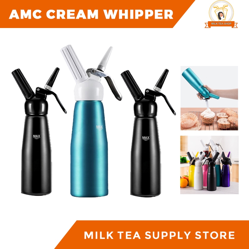 AMC Whipped Cream Dispense,Dessert Cream Butter Foam Maker Aluminum ...