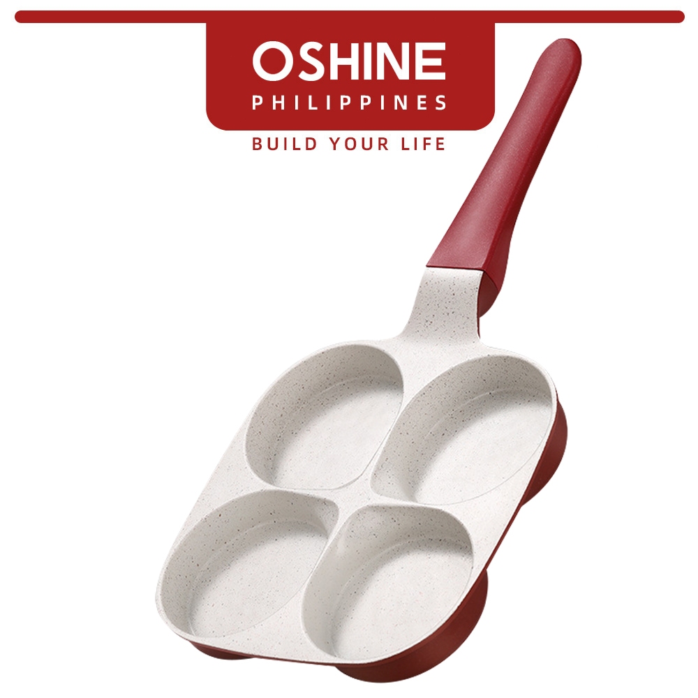 Oshine Nonstick Frying Pan Egg Burger Steak 4in1 Cookware For Induction ...