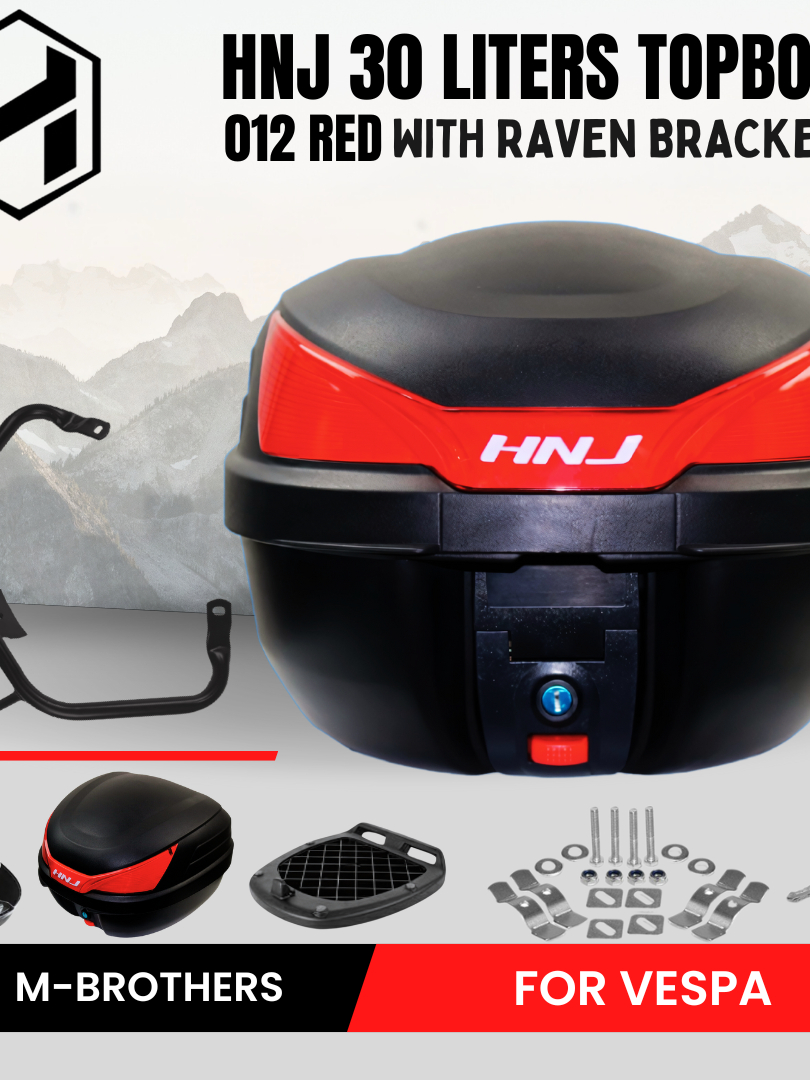 Set for Vespa Raven Bracket with Top Box 30/32/36/45 Liters Helmet ...