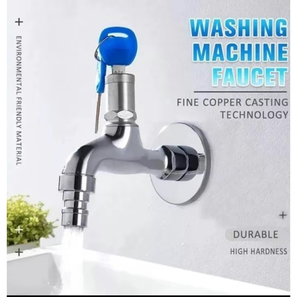 Wall Mount Faucet with Key Anti-Theft Faucet with Lock | Shopee Philippines