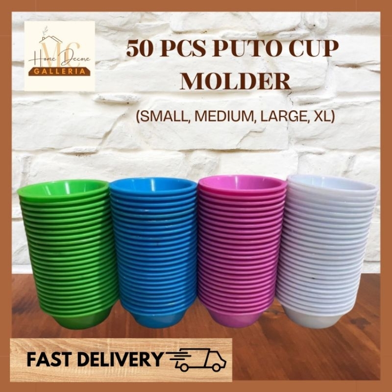 MC Galleria 50 Pcs High Quality Plastic Puto Cup Molder | Puto Cup ...