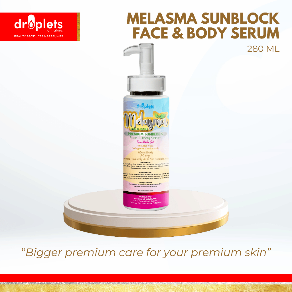 Droplets Premium Melasma Sunblock Serum Lotion | Shopee Philippines