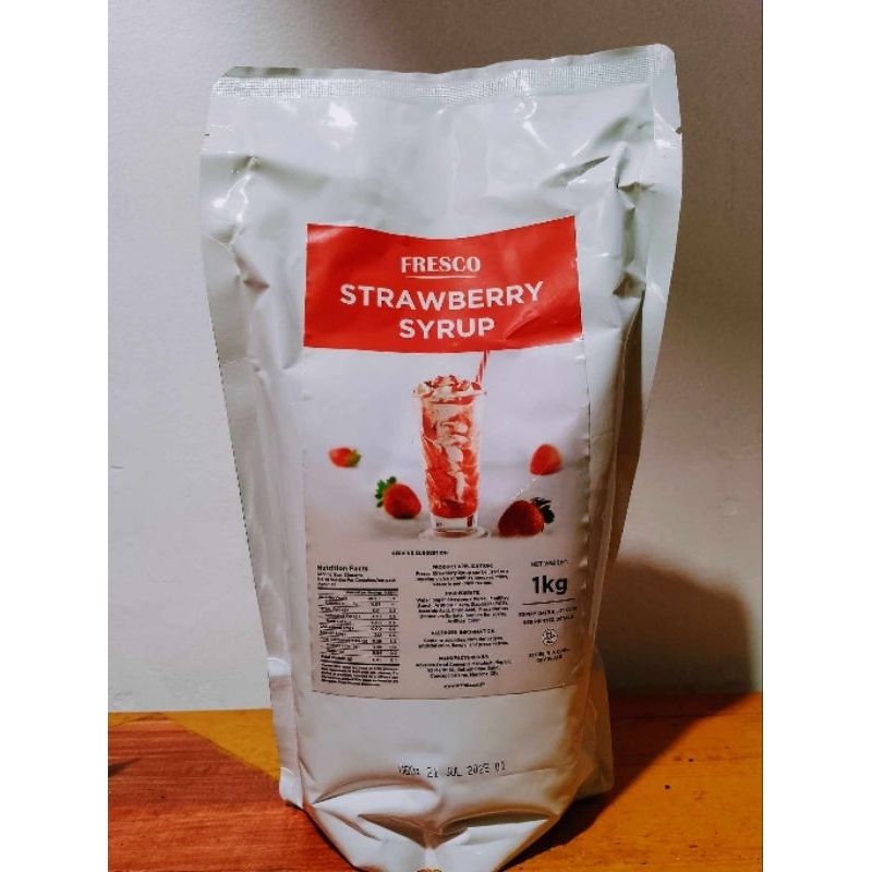 FRESCO Strawberry Syrup 1kg | Shopee Philippines